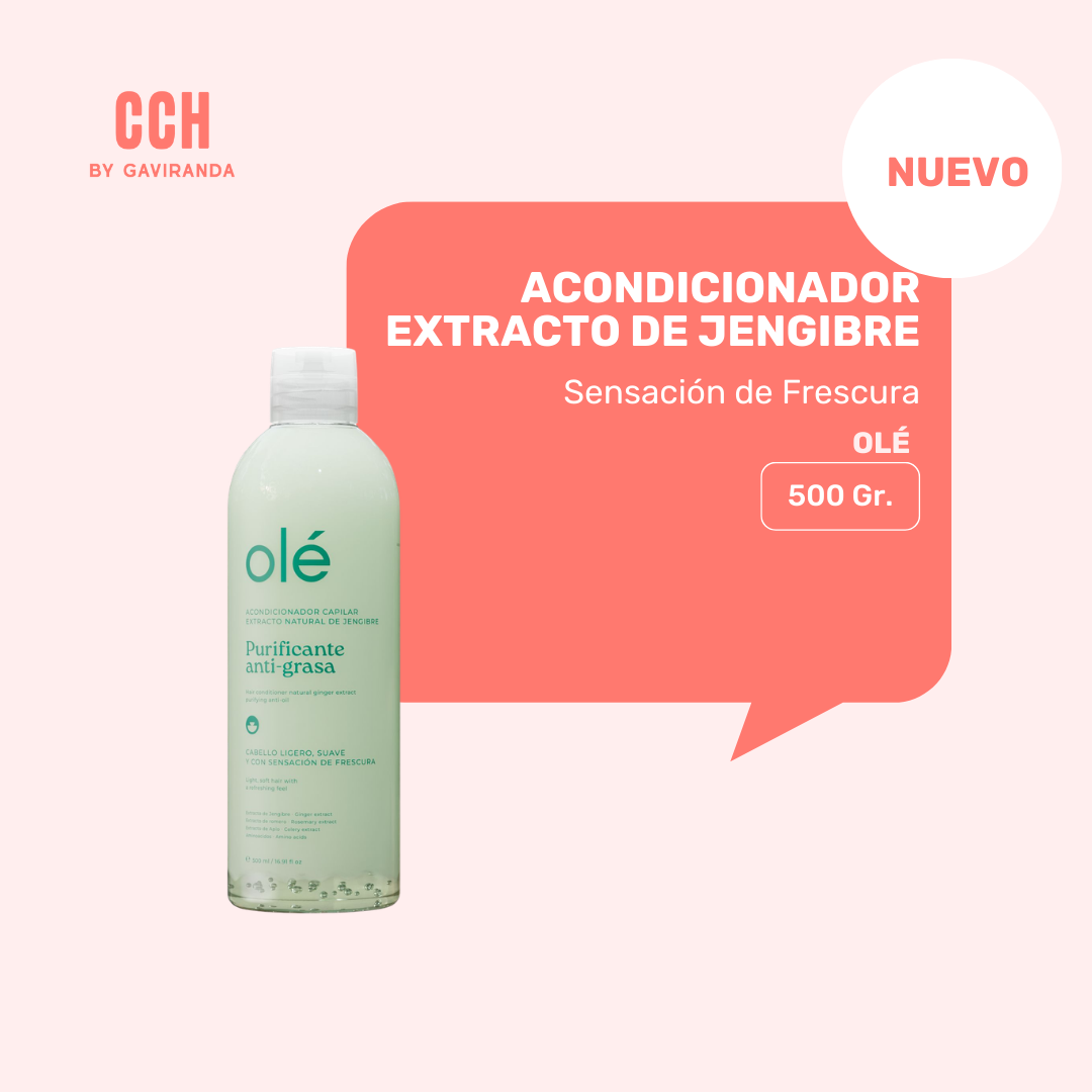 Acondicionador Capilar Olé Extracto de Jengibre 500 ml - Porosidad baj ...